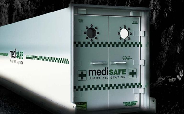 First Portable Underground First Aid Station - MineARC Systems